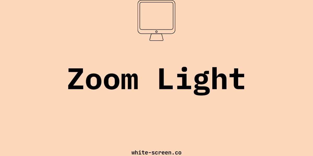 Zoom Lighting - White-Screen.co